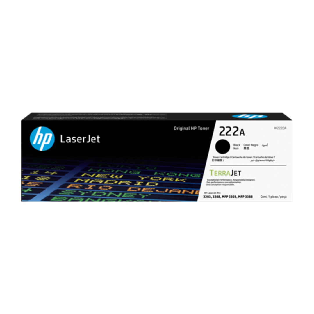 HP 222A TerraJet Toner Cartridge for HP LaserJet Pro 3201-3204, 3288 ...