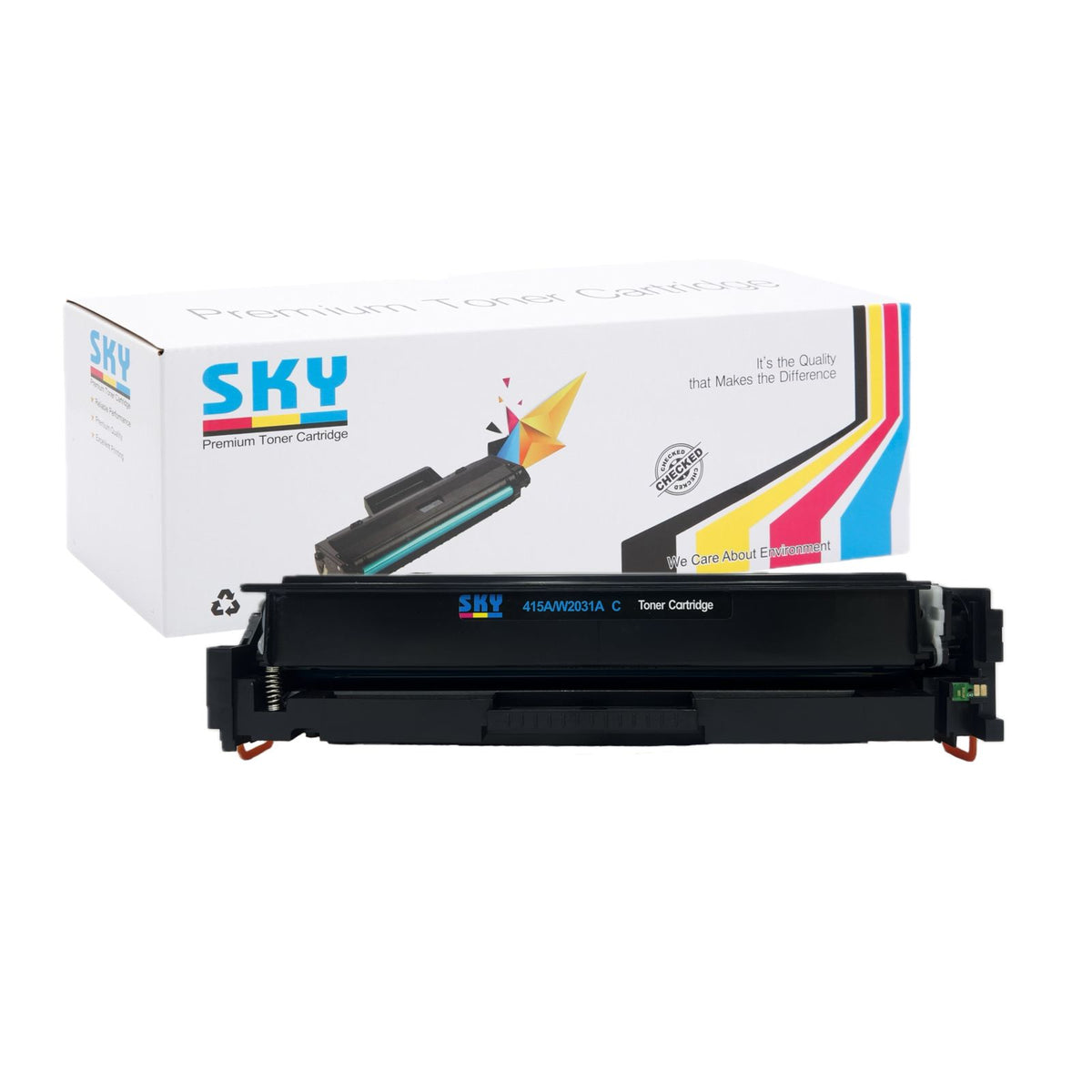 SKY 415A with Chip compatible Toner Cartridges for HP Color LaserJet P ...