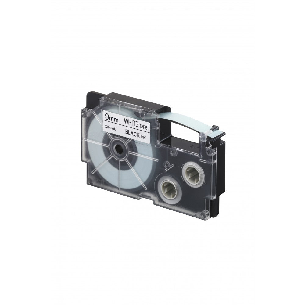 Casio 9mm Black on White Labeling Tape XR-9WE1 for Casio KL-820 label ...