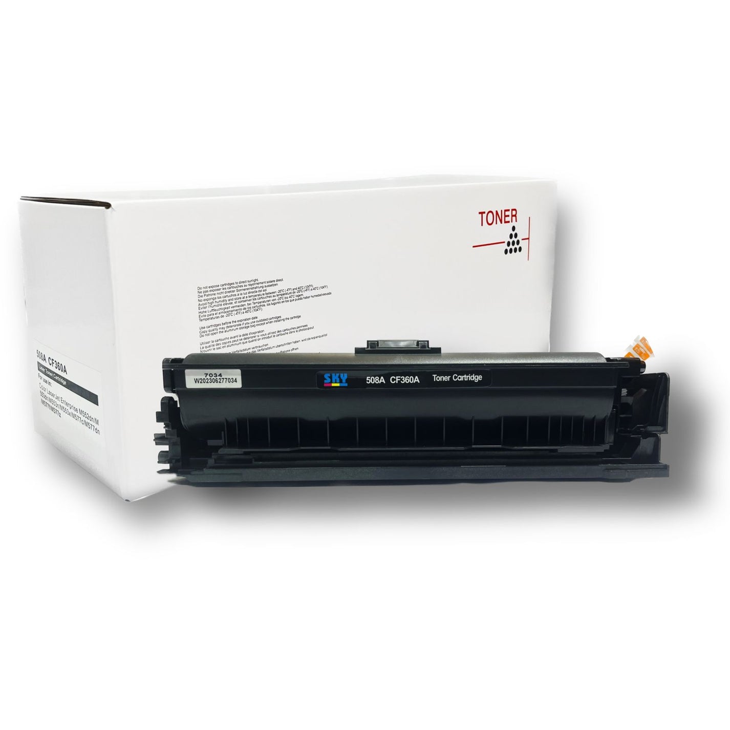 SKY 508A 4-Colour set of Compatible Toners for HP LaserJet M552 M553 M ...