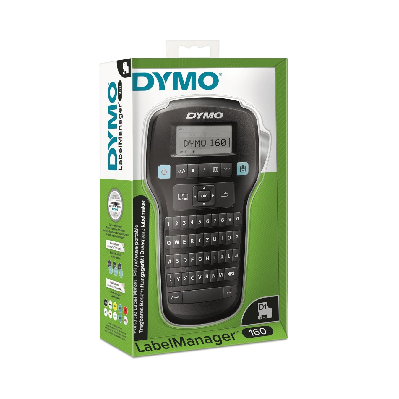 DYMO LabelManager 160 Hand-Held Label Maker LM160 with English Keypad ...