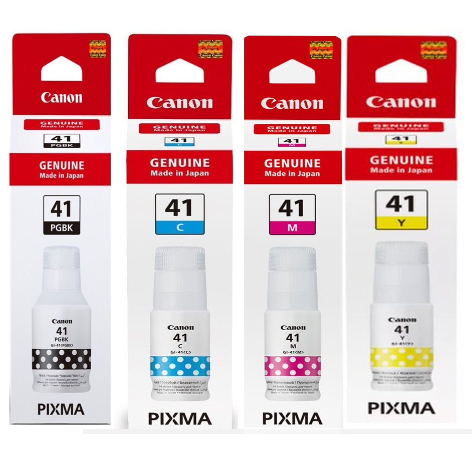 Canon GI-41 High Capacity 4 color Ink set for PIXMA G1420 G2420 G3420 ...