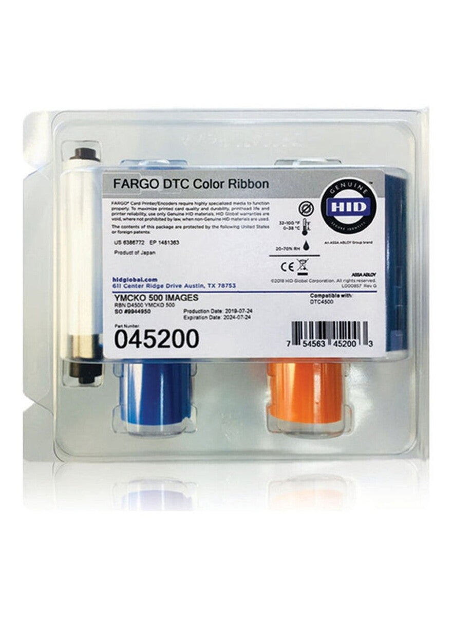 FARGO 045200 YMCKO Ribbon 500 Images For DTC4500 and DTC4500e – SKYROCKUAE