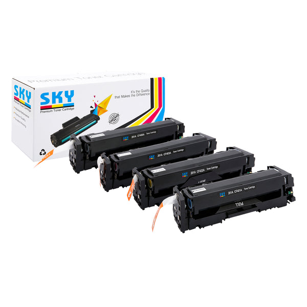 SKY 201A 4-Color Set Toner Cartridges for HP Colour LaserJet Pro M252 ...