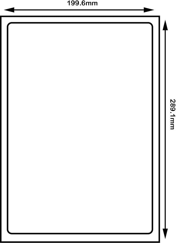 A4 Sticker Paper / Label Paper for Inkjet and Laserjet Printing- 100 S ...